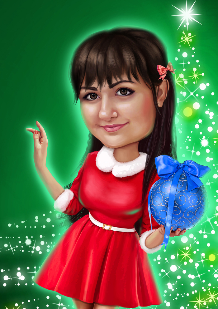 Иллюстрация шарж в стиле 2d | Illustrators.ru