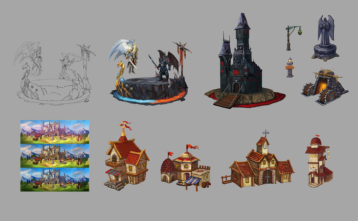 Иллюстрация map_objects в стиле 2d, cg, game dev | Illustrators.ru