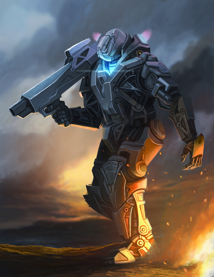 Иллюстрация storm trooper в стиле 2d, cg | Illustrators.ru