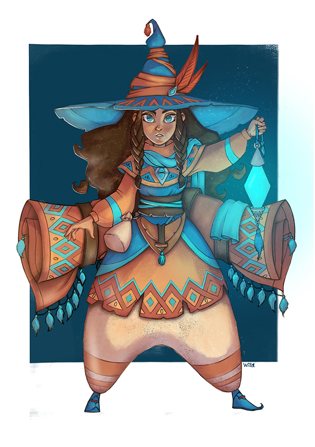 Иллюстрация Little Witch в стиле 2d, cg | Illustrators.ru