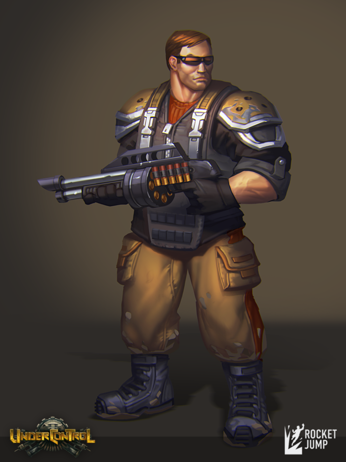 Иллюстрация Shotgunner в стиле 2d, cg, game dev | Illustrators.ru