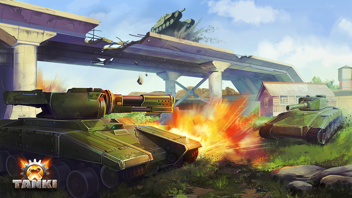 Иллюстрация Tanki x в стиле 2d, cg, game dev | Illustrators.ru