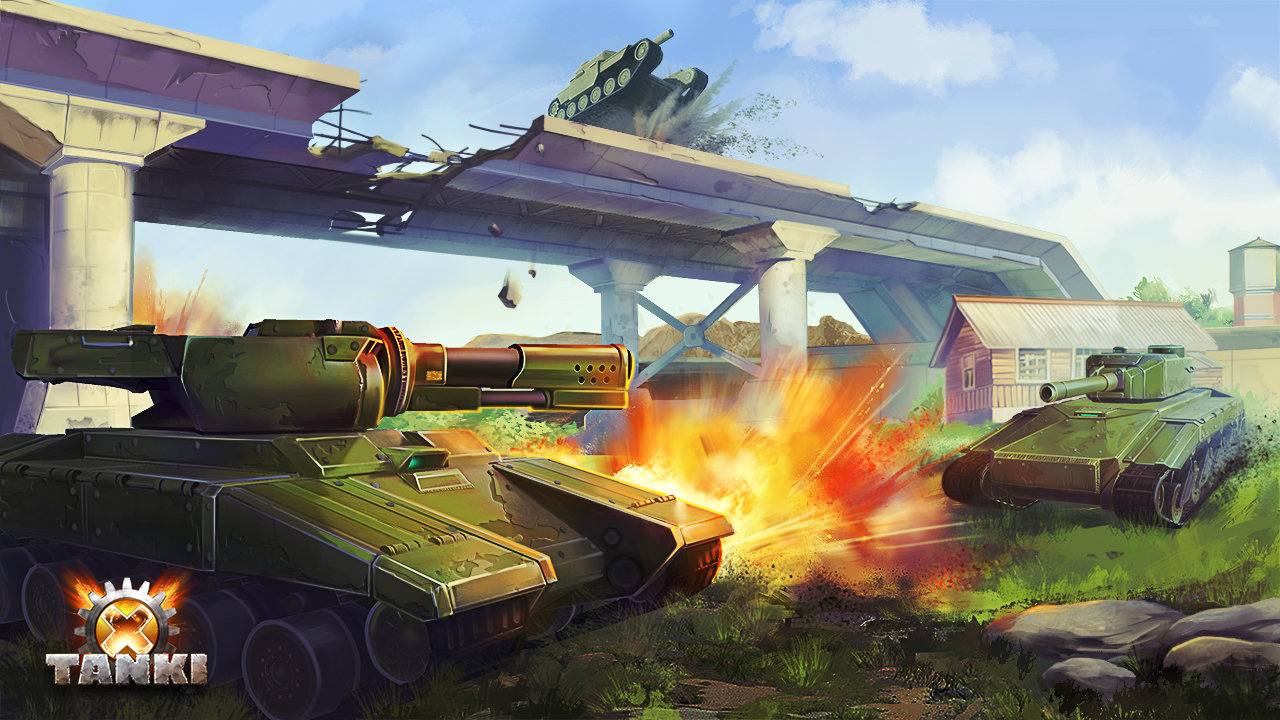 Иллюстрация Tanki x в стиле 2d, cg, game dev | Illustrators.ru